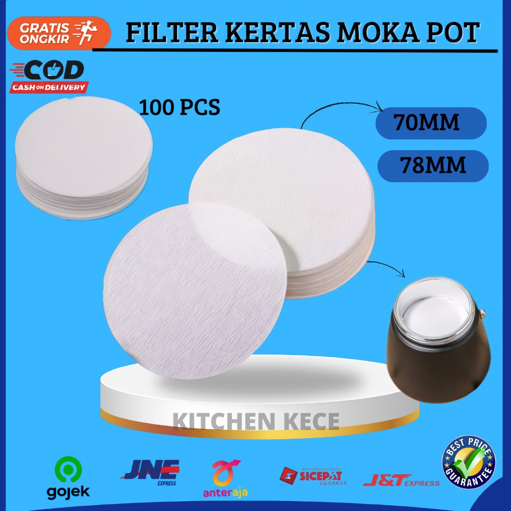 Jual Paper Filter Mokapot 100pcs Kertas Saringan Kopi Vietnam Drip ...