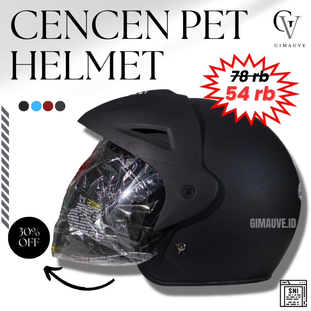Jual Helm Cencen Pet Solid Original Helm All Size Murah dan Berkualitas ...