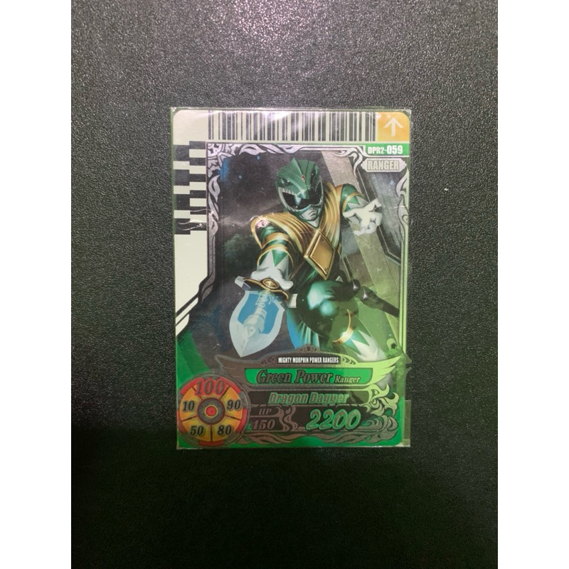 Jual JUAL MURAH! GREEN RANGER MMPR SILVER CARD TOMMY OLIVER | POWER ...