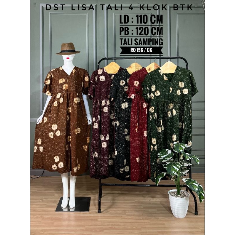 Jual Daster Klok Lisa Tali 4 Batik ( Ld 116 cm ) | Shopee Indonesia