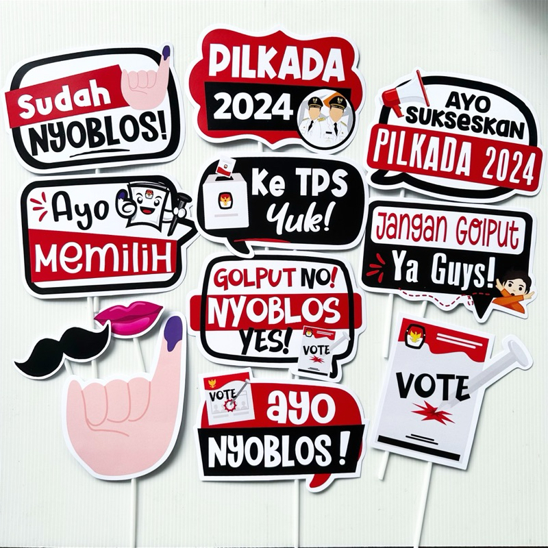Jual TEMA PEMILU PILKADA 2024 PROPS PHOTOBOOTH | Shopee Indonesia