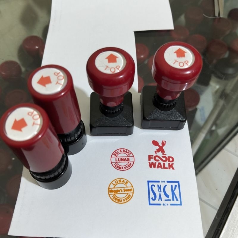 Jual Stempel Otomatis / Stempel Logo / Stempel Costume Ukuran Kecil ...