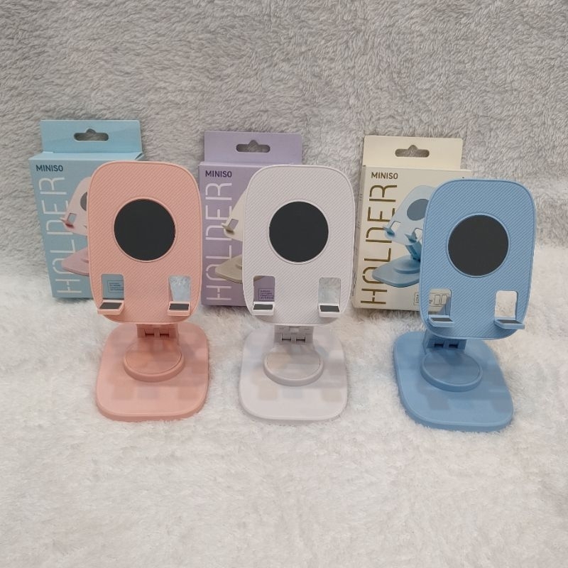 Jual Official BALI MINISO Phone Holder Desk Stand 360° Rotating ...
