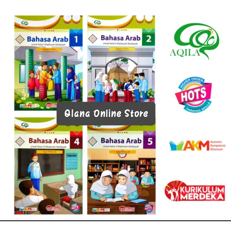 Jual BUKU AQILA BAHASA ARAB SD/MI KURIKULUM MERDEKA TIGA SERANGKAI EDISI REVISI TERBARU | Shopee ...