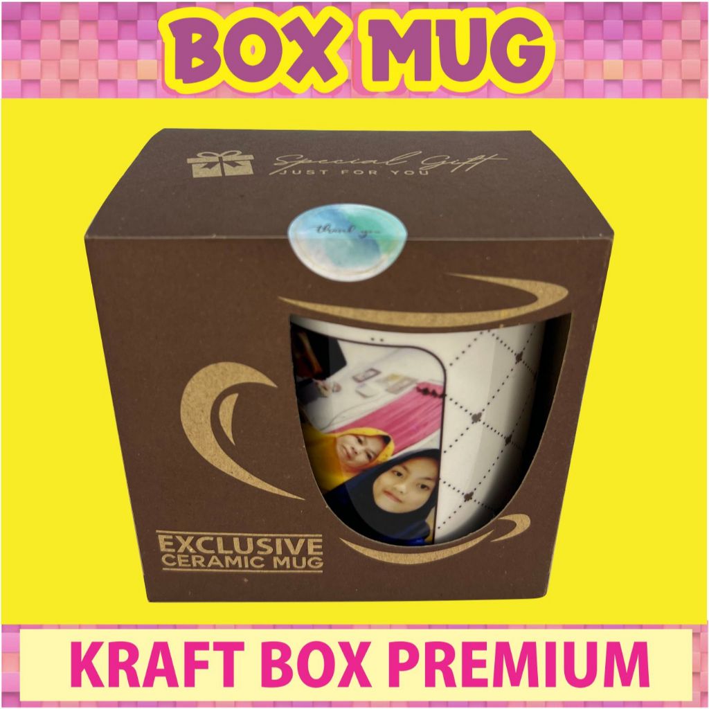 Jual KRAFT BOX MUG COKLAT TEBAL 350 gr ( Premium Grade ) | Shopee Indonesia