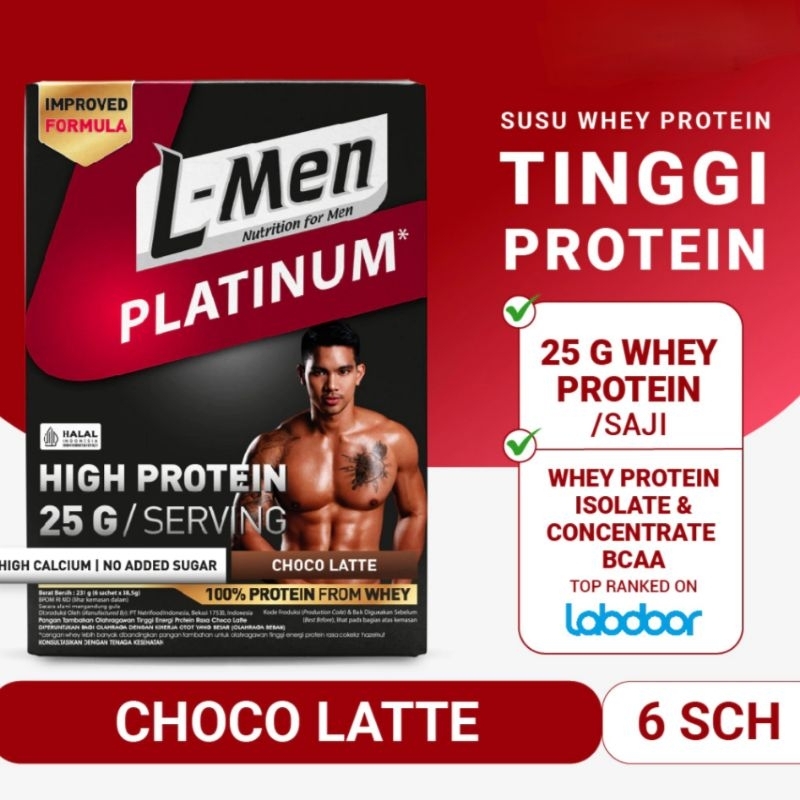 Jual L-MEN PLATINUM CHOCO LATTE 201GR | Shopee Indonesia