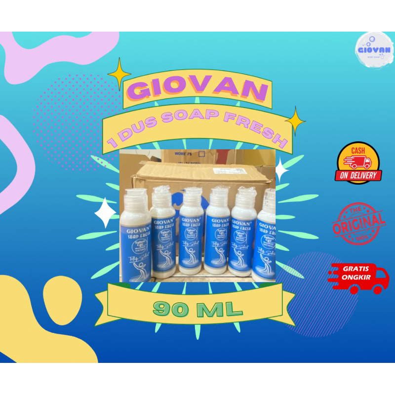 Jual 1 (DUS) SABUN GIOVAN SOAP FRESH 90ML BIANG KERINGAT / SABUN ...