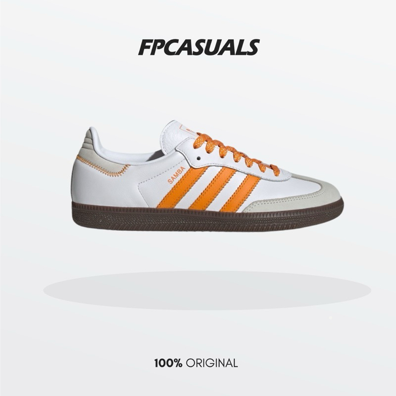 Jual Adidas Samba OG Cloud White Eqt Orange Off White BNIB ORIGINAL ...