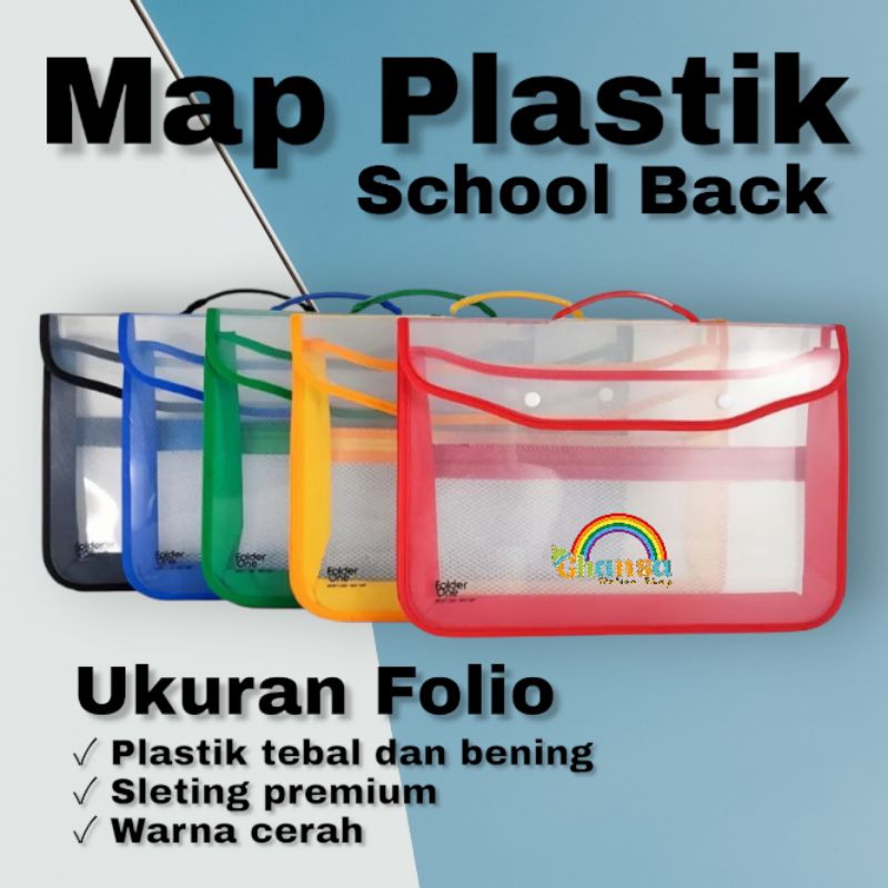 Jual SCHOOL BAG / Map Dukumen /MAP JARING / TAS JALA KANCING 2 | Shopee ...