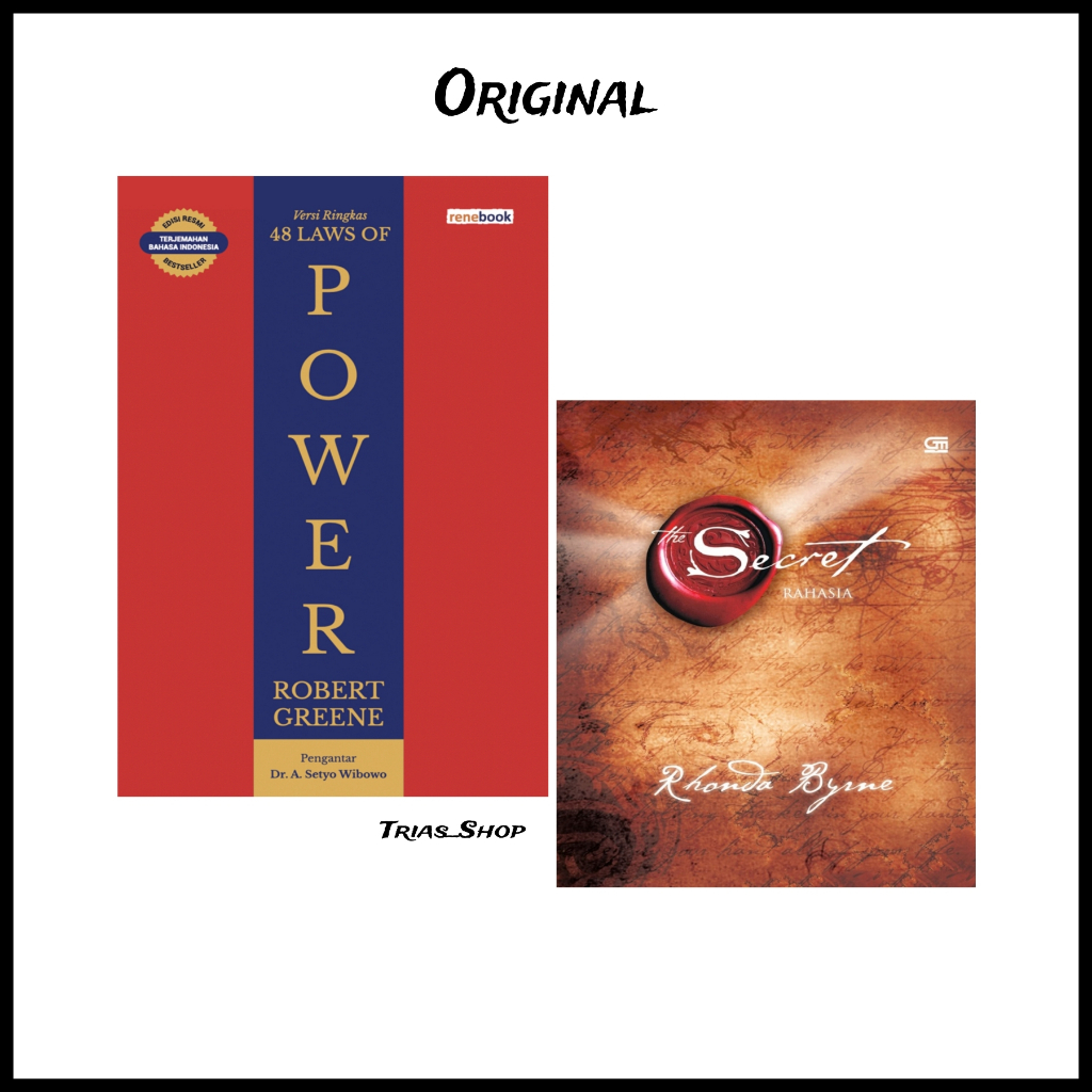 Jual Bundling 2 Buku Versi Ringkas 48 Laws of Power Dan The Secret ...