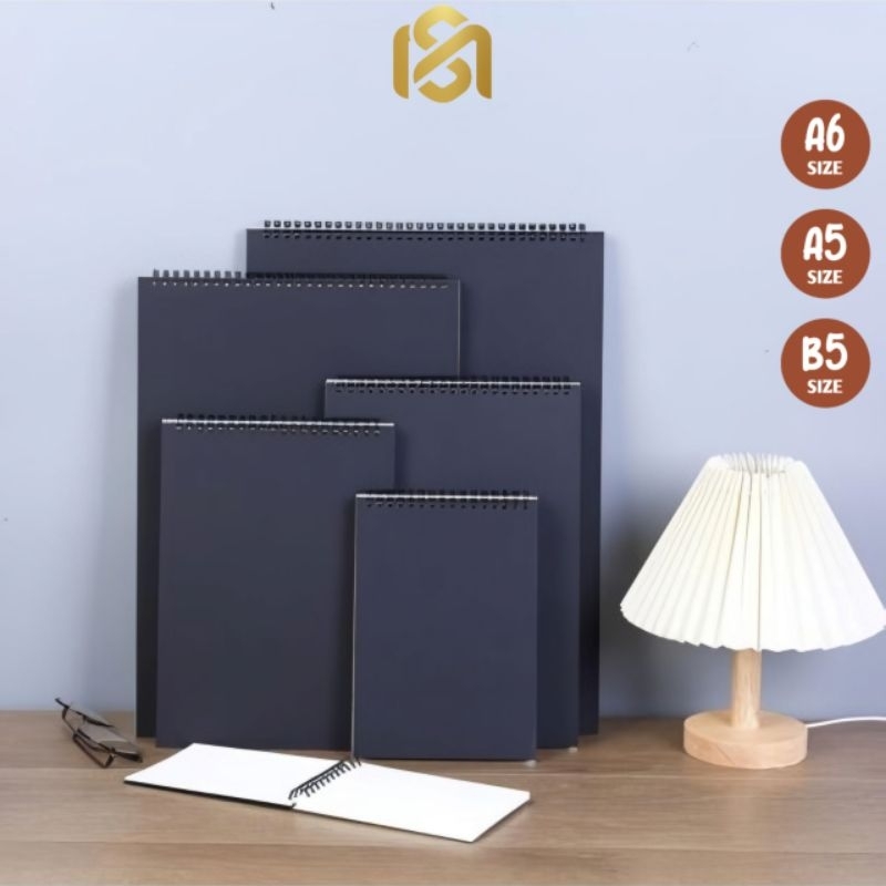 Jual COVER HITAM WATERCOLOUR A6 A5 B5 / WATERCOLOR PAPER / WATERCOLOR ...
