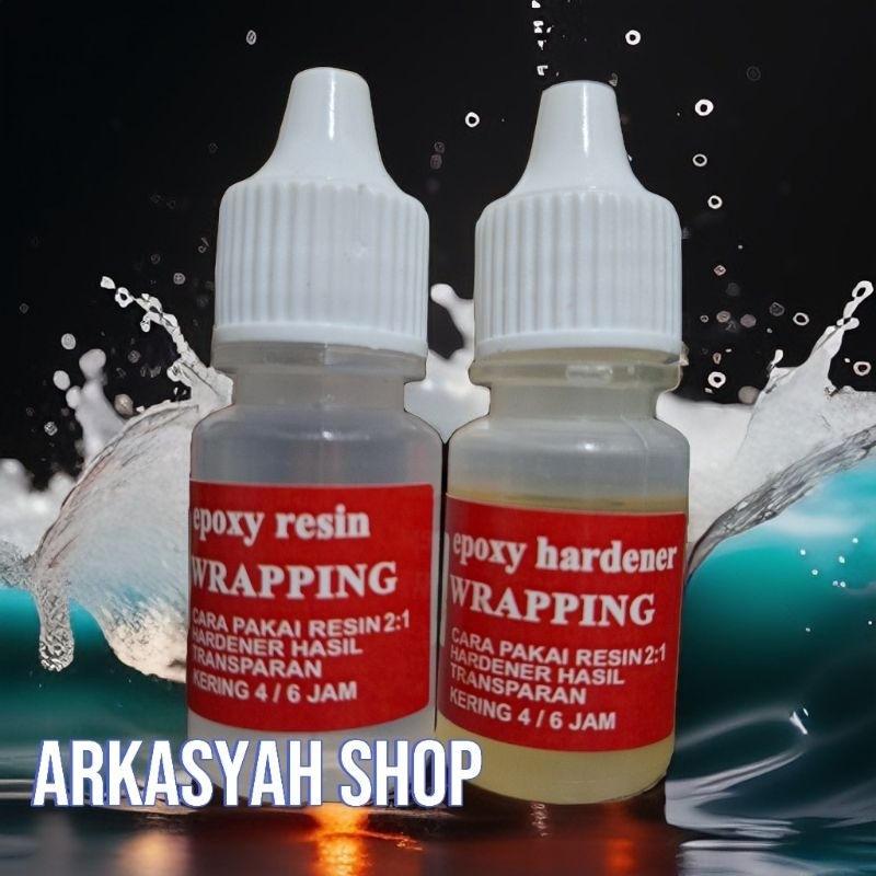 Jual LEM JORAN JAGO EPOXY HARDENER RESIN BENING HASIL TRANSPARANN 10ML ...