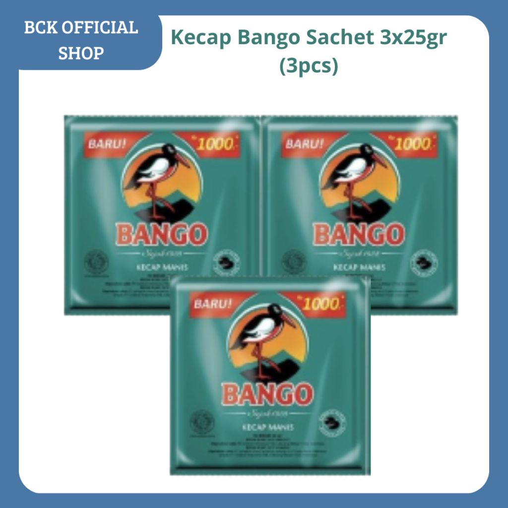 Jual Kecap Bango Sachet 3x25gr (3pcs) | Shopee Indonesia