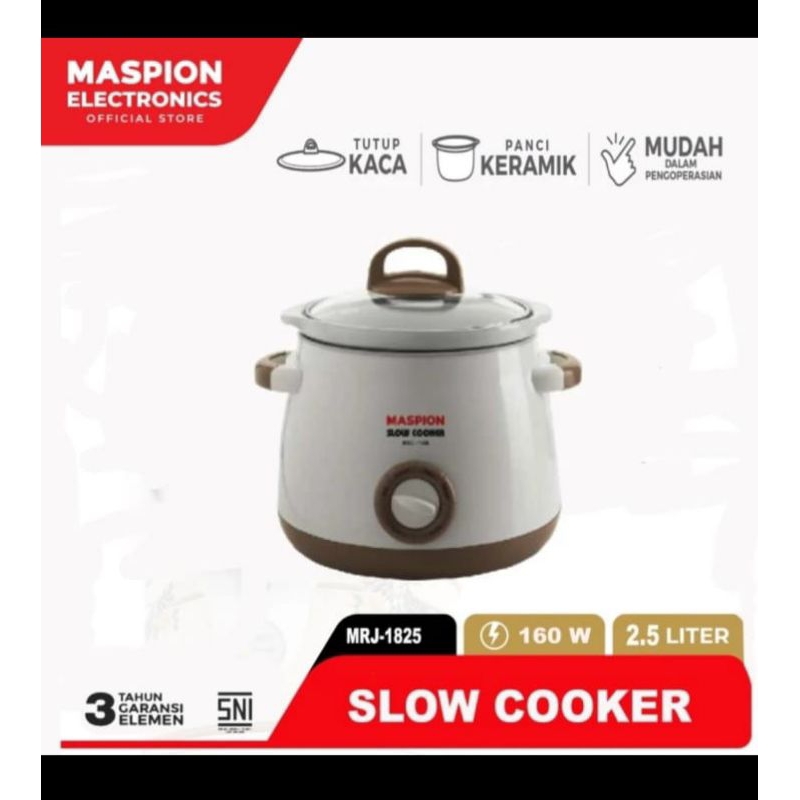 Jual Slow Cooker Maspion 2,5L Slow Cooker 1825 Maspion 2,5L | Shopee ...