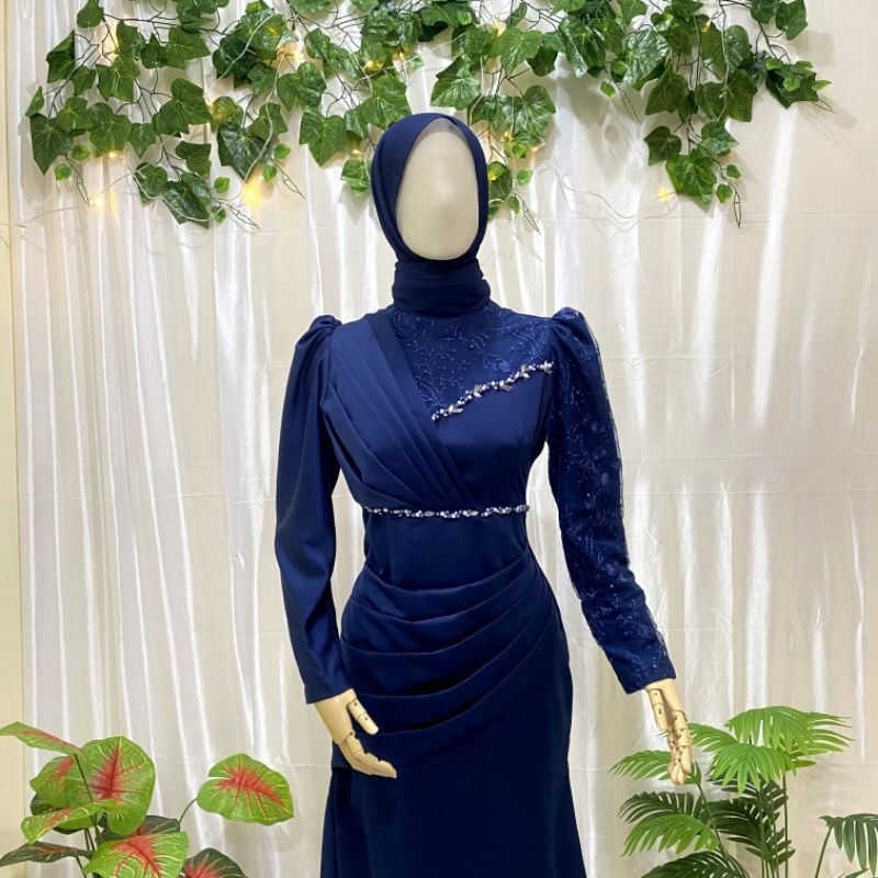 Jual JIHAN dress gaun mermaid gaun terbaru gaun kondangan | Shopee ...