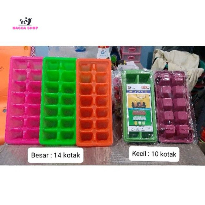 Jual Cetakan Es Batu Plastik / Tempat Es Batu Warna Slot 10 dan 14 ...