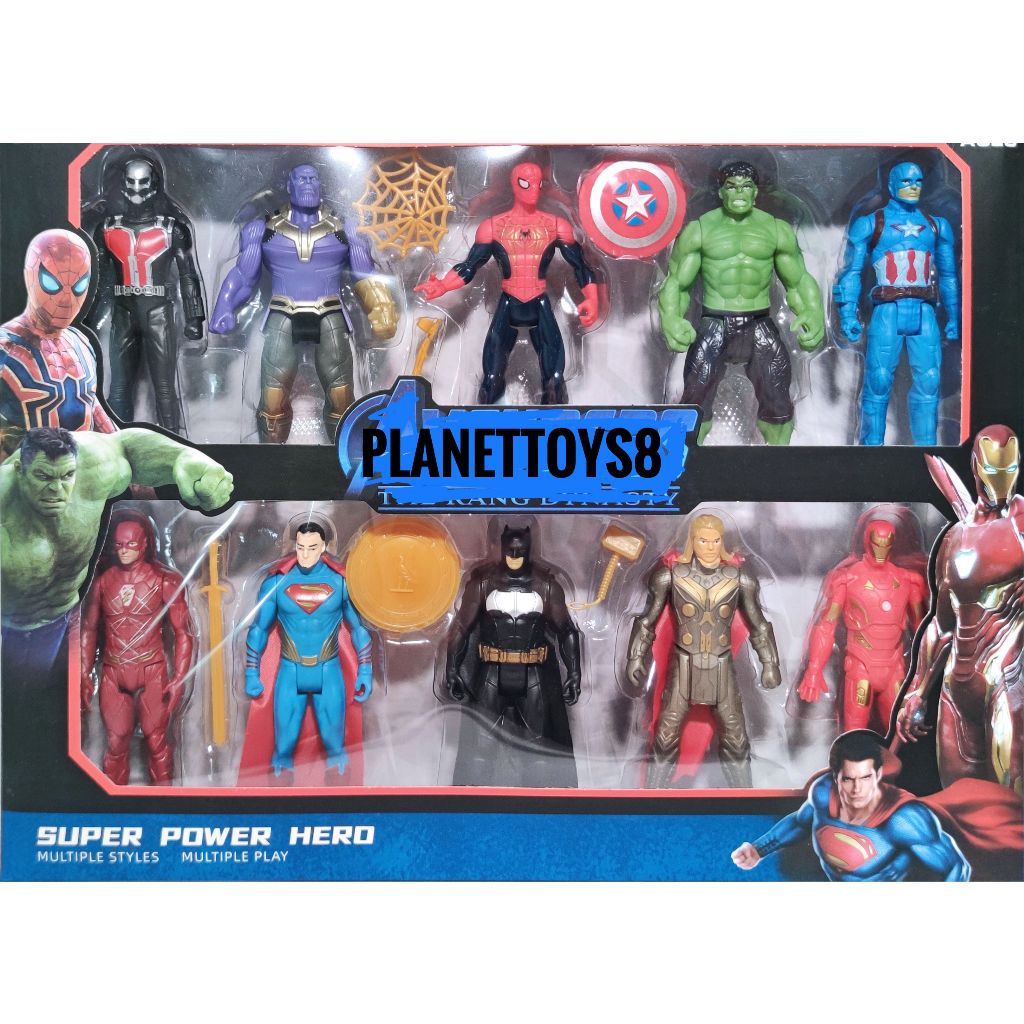 Jual Mainan Robot Superhero 10 Pcs Varian | Shopee Indonesia