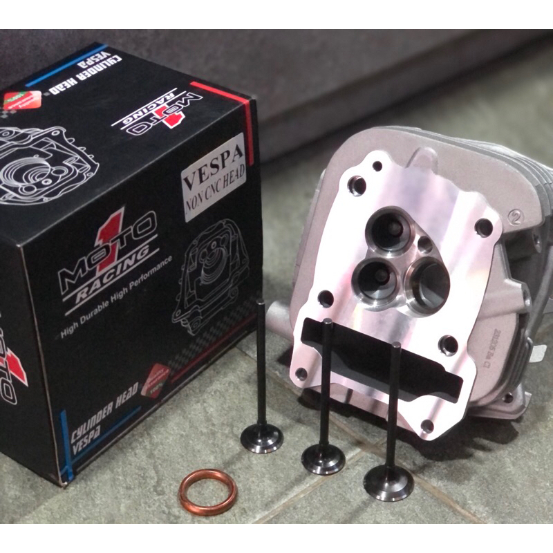 Jual CYLINDER HEAD SILINDER HEAD VESPA NON CNC ORIGINAL MOTO 1 RACING ...
