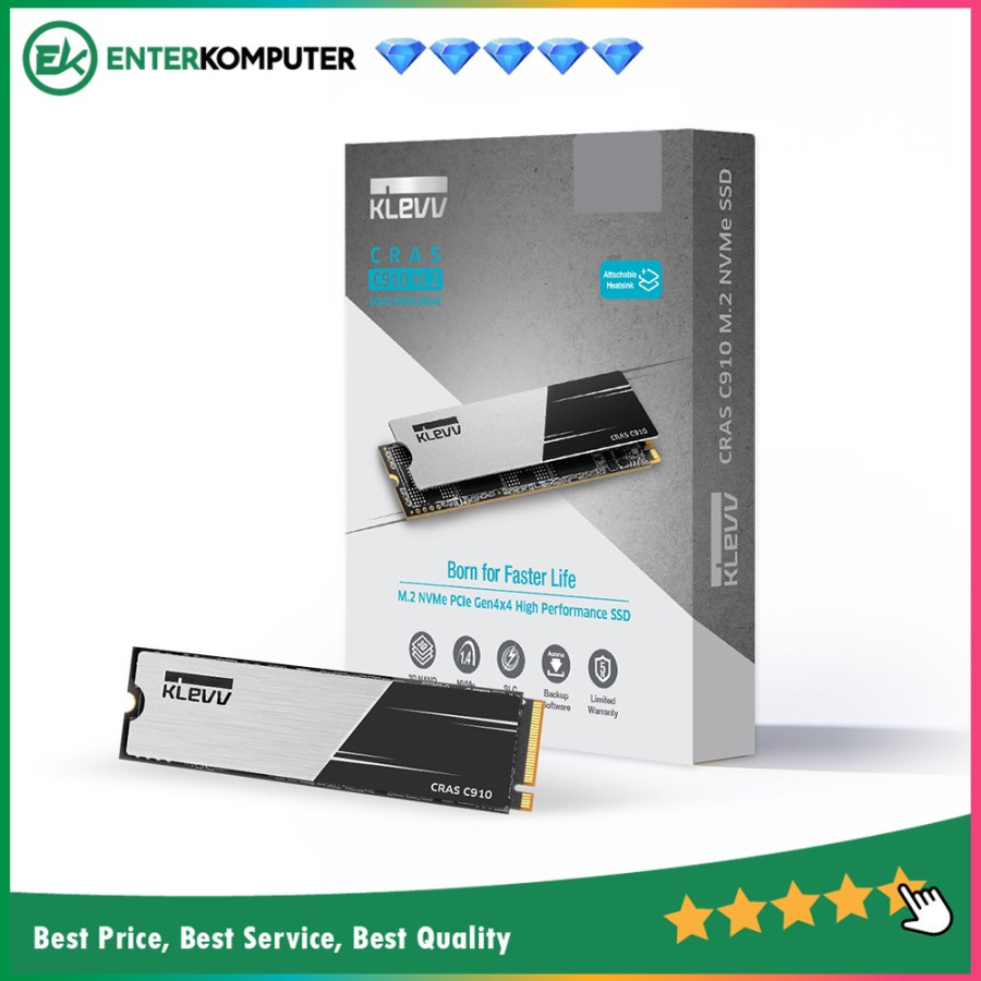 Jual KLEVV SSD CRAS C910 4TB M.2 2280 NVMe PCle Gen4 x4 / SSD 4TB | Shopee Indonesia