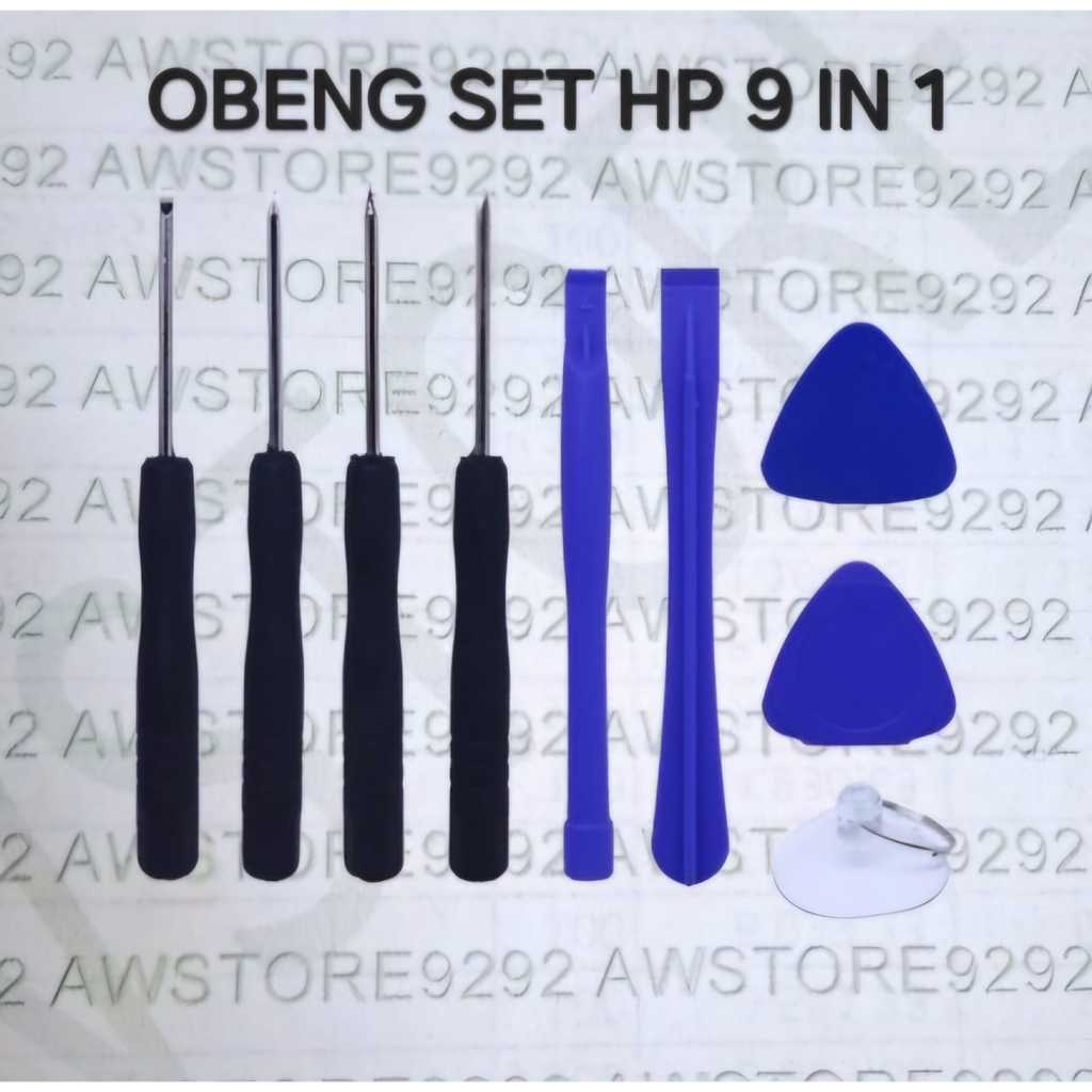 Jual Obeng Set dan Opening Tools 9 In 1 - 1 set | Shopee Indonesia