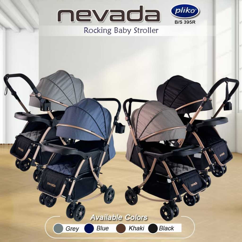 Jual Stroller Pliko Nevada 395 Kereta Dorong Bayi Reversible Handle ...