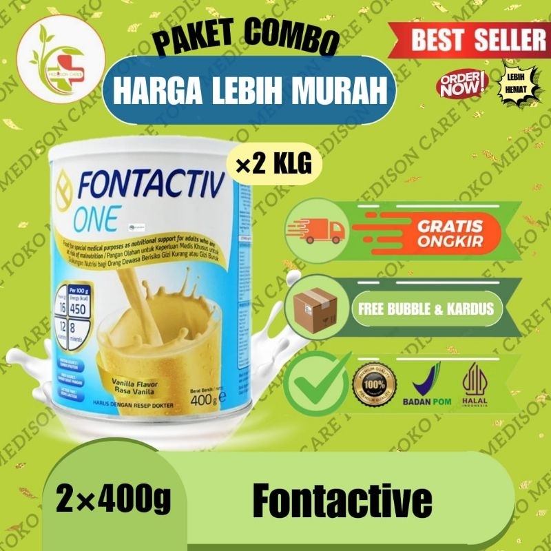 Jual fontactiv fontactive one susu fonactive | kaleng 400gr | Shopee ...