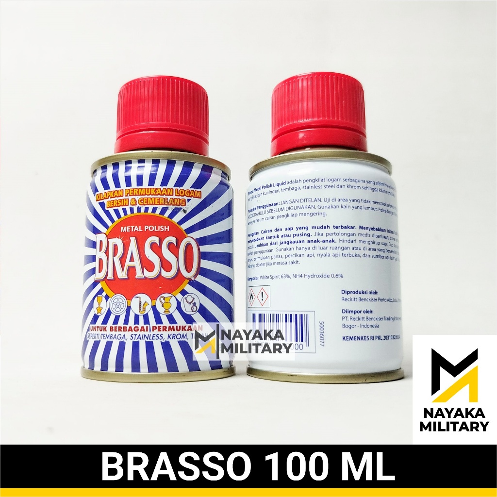 Jual Brasso 100 ml Metal Polish Pengkilap Emblem Atribut Brevet Lencana Medali Pin Logam ...