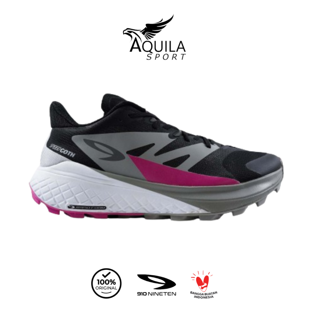 Jual Sepatu Trail Running 910 Nineten YUZA SPEEDGOTH Original - HITAM ...