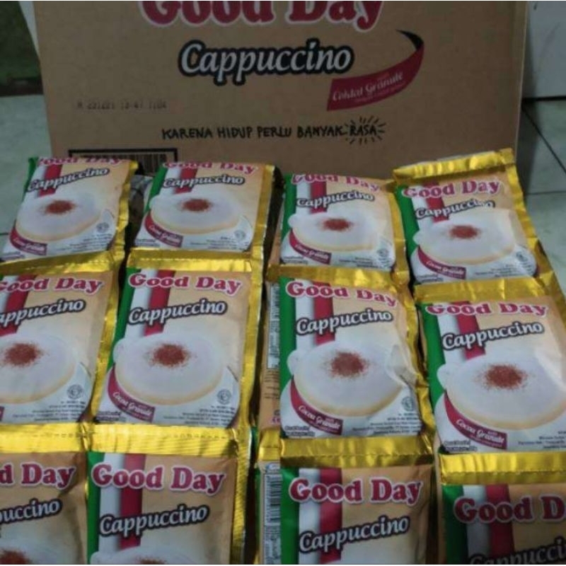 Jual GOOD DAY Cappuccino renceng isi 10 sachet- kopi goodday capucino | Shopee Indonesia
