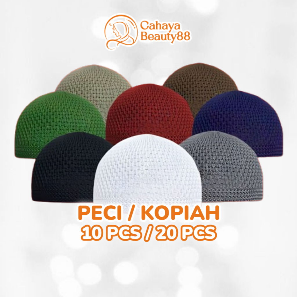 Jual Peci / Kopiah / Kopyah Rajut - 10 Pcs / 20 Pcs | Shopee Indonesia