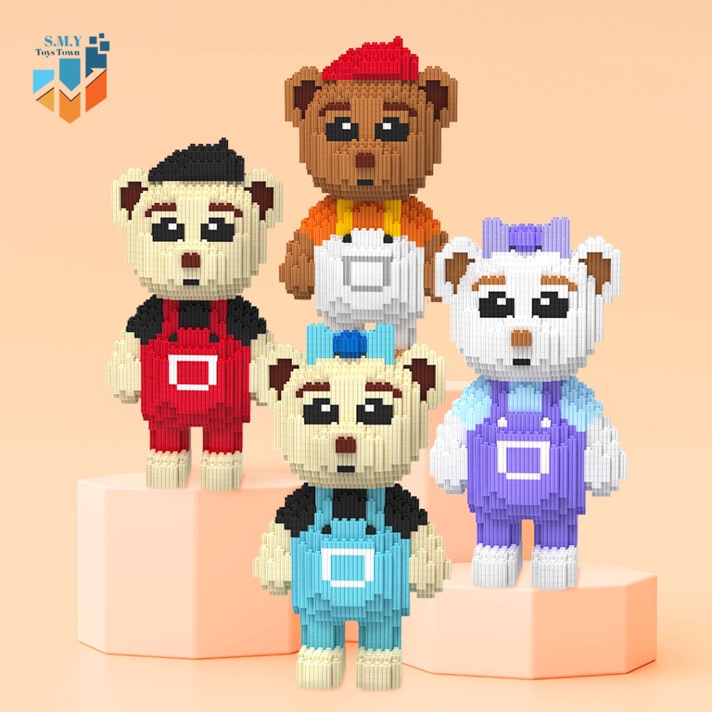 Jual SMY Toystown Nano Blocks Teddy Bear Series 3D Model, Mainan Blok ...