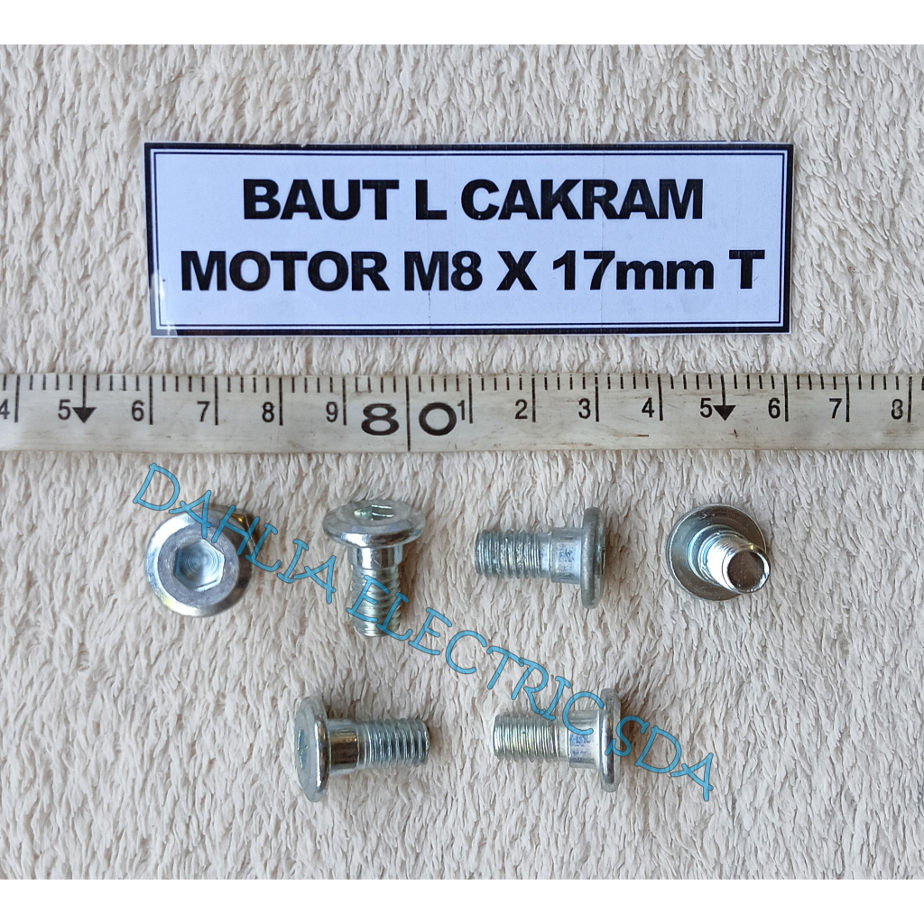 Jual BAUT L CAKRAM MOTOR M8 X 17MM T (TINGKAT) | Shopee Indonesia