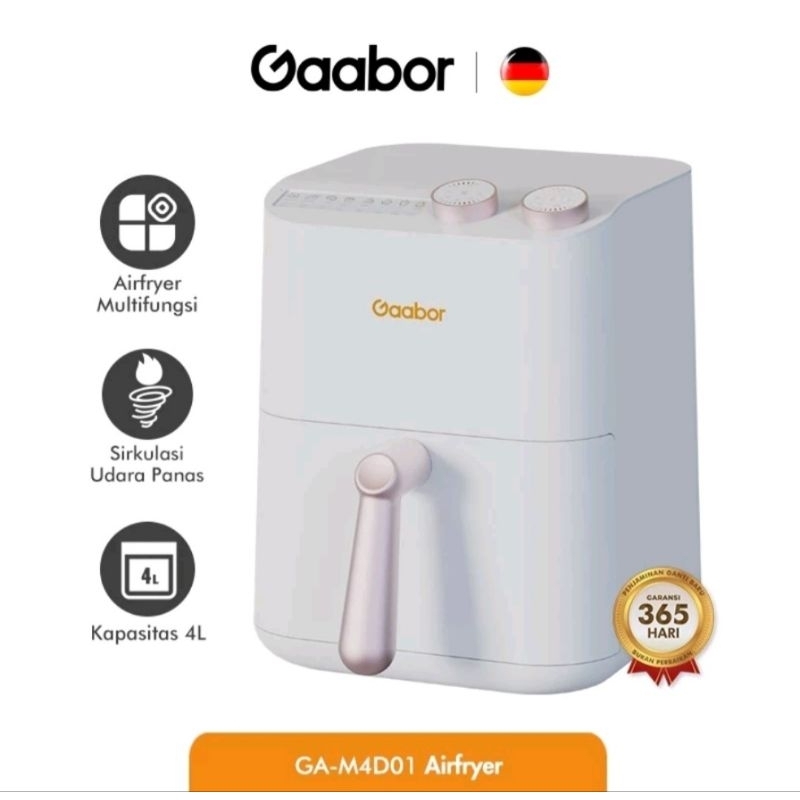Jual Gaabor Air Fryer 4L GA-M4D01 | Shopee Indonesia