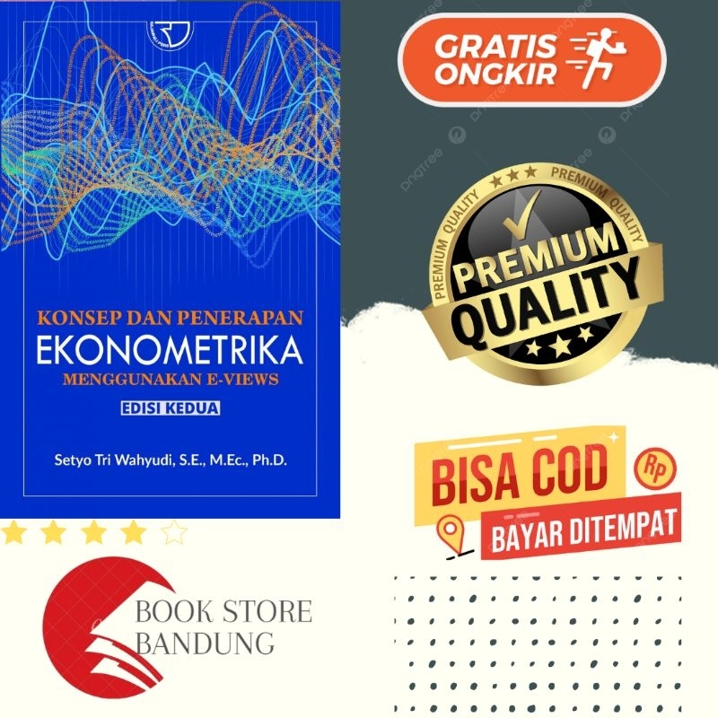 Jual BUKU Konsep dan Penerapan Ekonometrika Menggunakan E-views-Setyo Tri Wahyudi | Shopee Indonesia