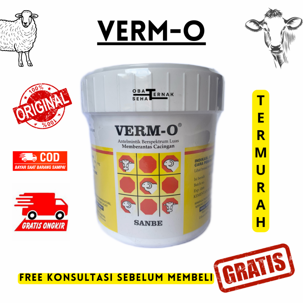 Jual VERM O 42 BOLUS - Obat Cacing Sapi Kerbau Kuda Spektrum Luas ...