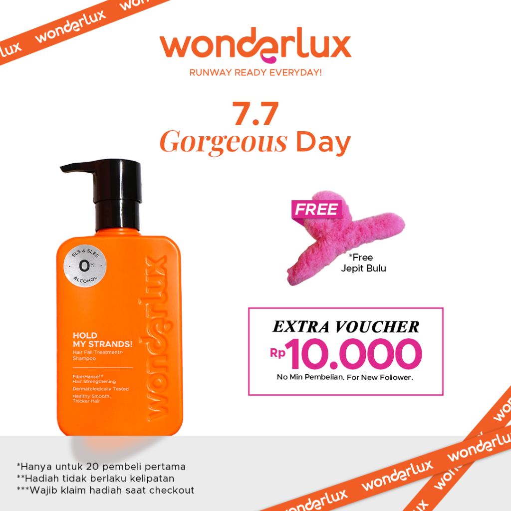 Jual Wonderlux Hold My Strands! Shampoo Hair Fall Treatment For ...
