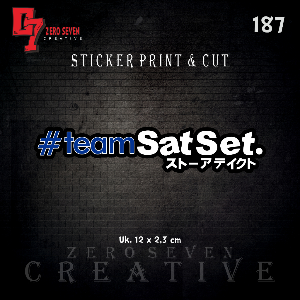 Jual STIKER TEAM SAT SET / RACING / STIKER MOTOR / AESTHETIC / VYNIL ...