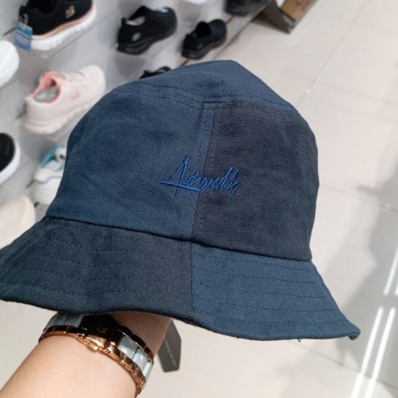 Jual Topi Airwalk Bucket Hat Tomb Unisex Navy Black Original | Topi ...