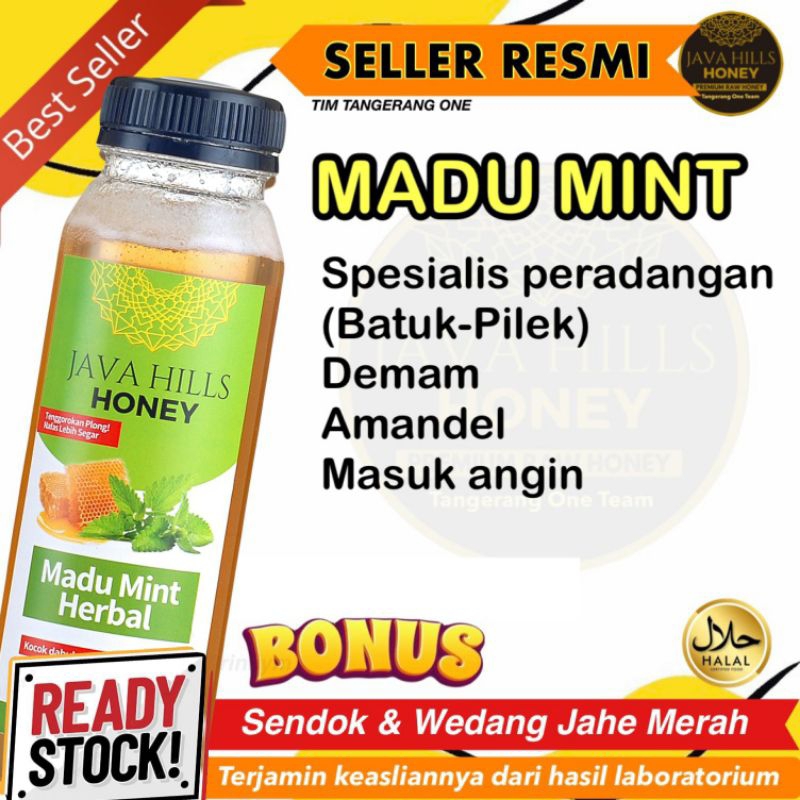 Jual java hills madu mint herbal 320grm dan 650grm | mengatasi batuk ...