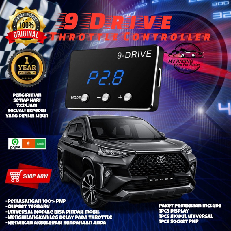 Jual Original 9 Drive Throttle Controller Universal module TOYOTA VELOZ 9Drive Piggyback ECU ...