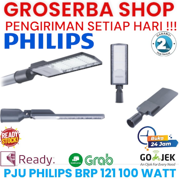 Jual PHILIPS BRP121 100W - LAMPU JALAN PJU PHILIPS BRP 121 100 WATT LED ...