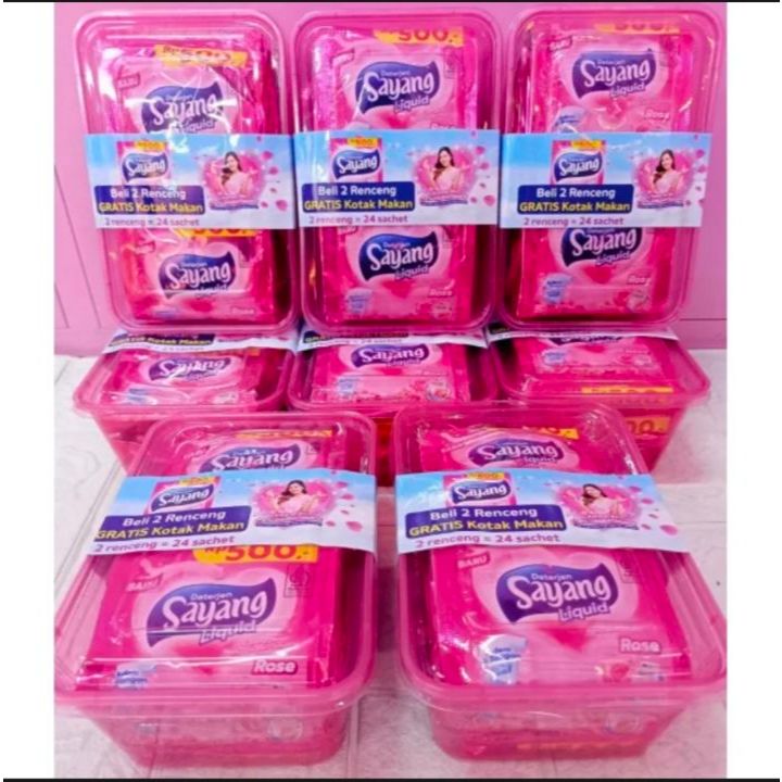 Jual Sayang Deterjen Cair / Detergent Liquid Free Tepak ISI 20ml x 24 Sachet | Shopee Indonesia