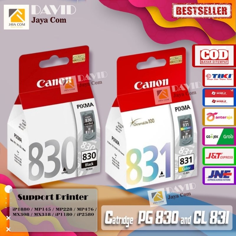 Jual Catridge Printer Canon PG 830 + CL 831 for iP1880, iP1980, MP145 ...