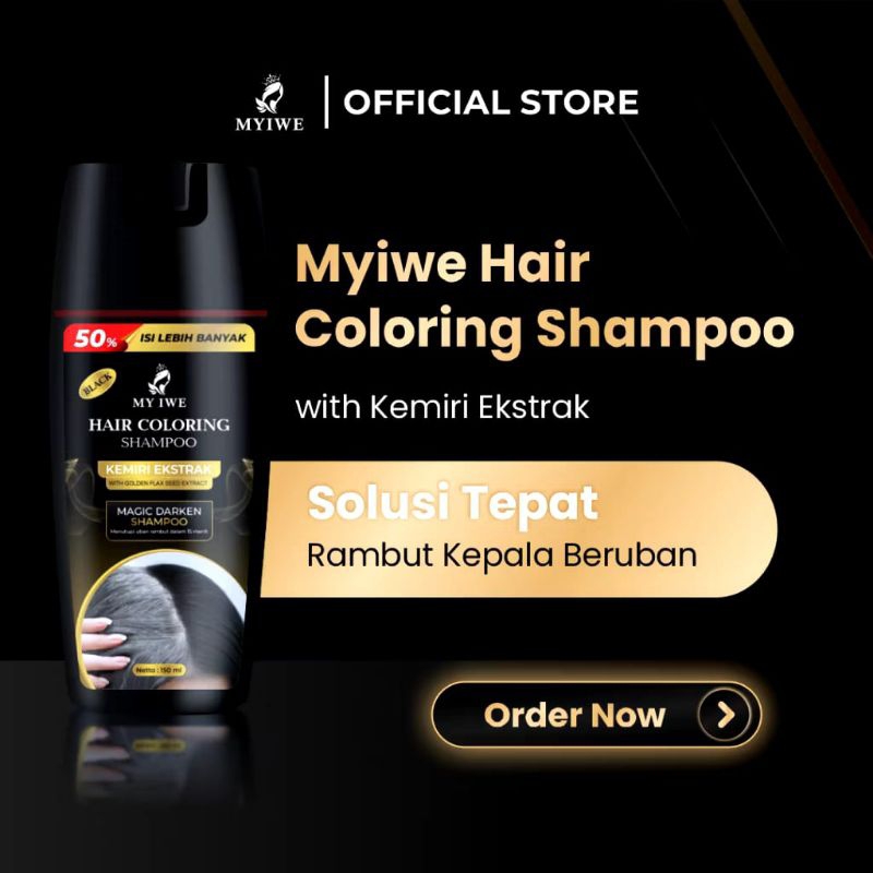 Jual My iwe Myiwe shampoo penghilang uban NEW READY | Shopee Indonesia