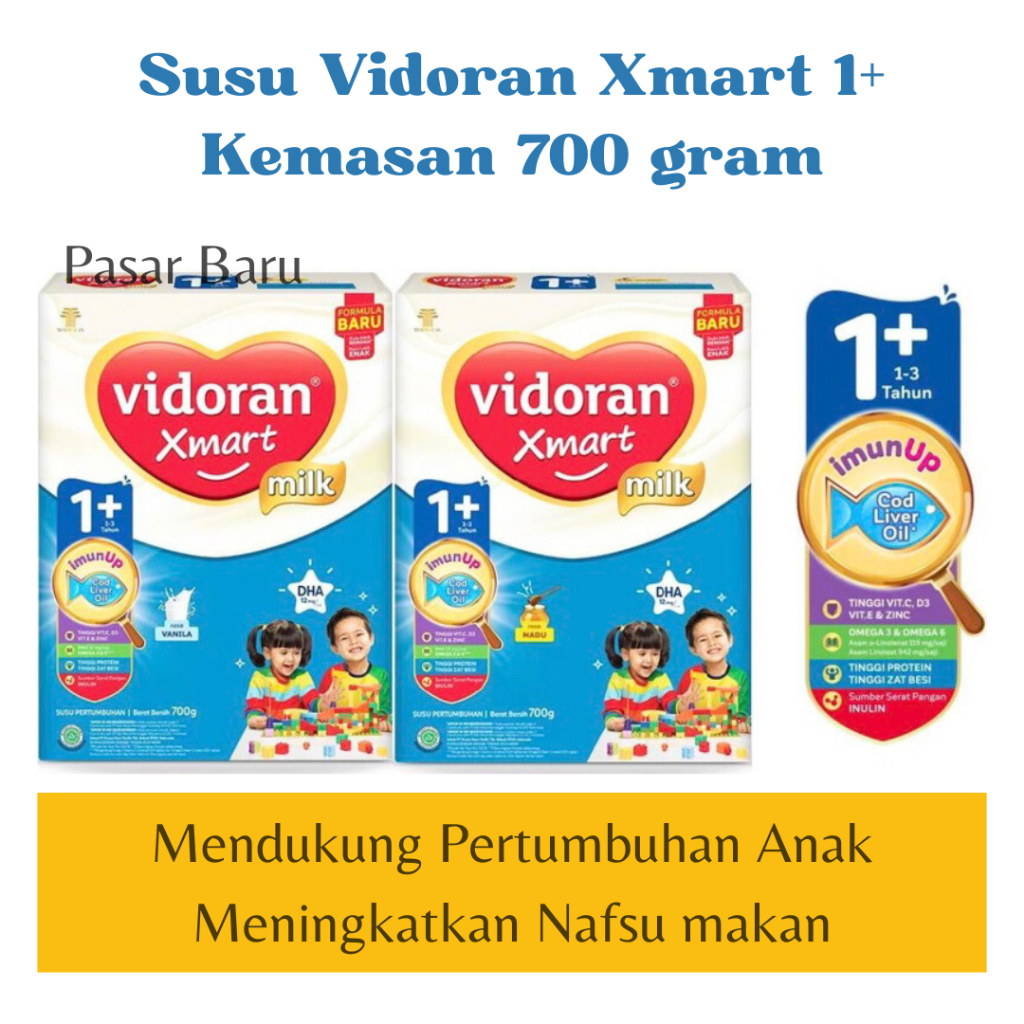 Jual Vidoran Xmart 1 Plus Kemasan 700 gram - Isi Lebih Banyak ...