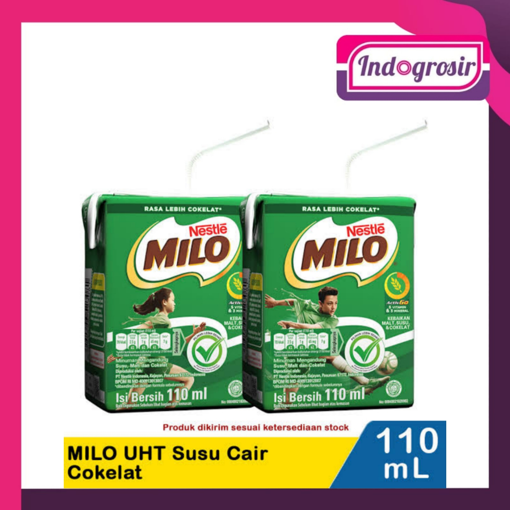 Jual MILO ACTIV-GO UHT 110ML / MILO UHT KOTAK / SUSU UHT MILO PROMO | Shopee Indonesia