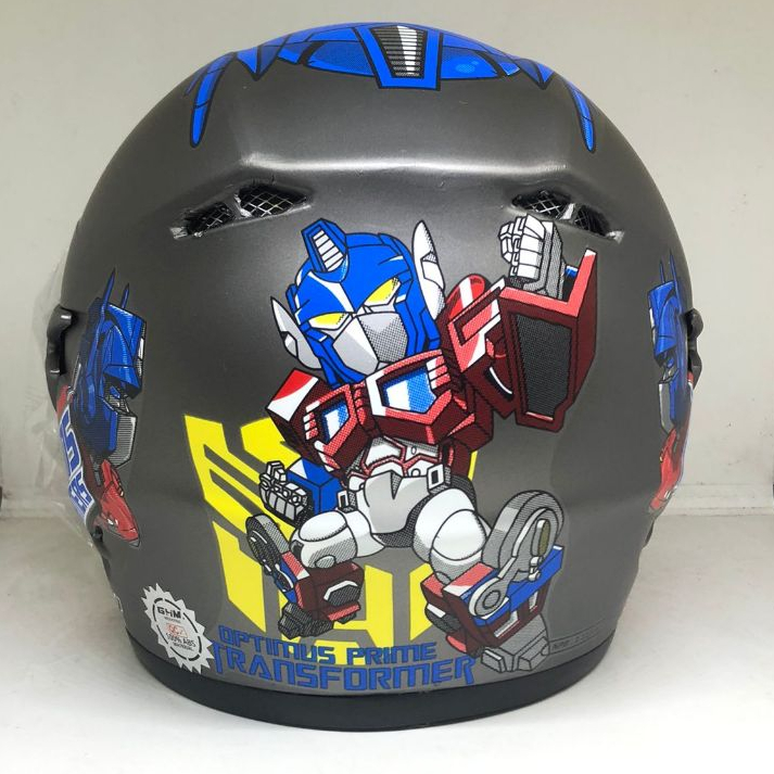 Jual Helm anak SKY/GALAXY Usia 3 s/d 8th motif TRANSFORMER OPTIMUS ...