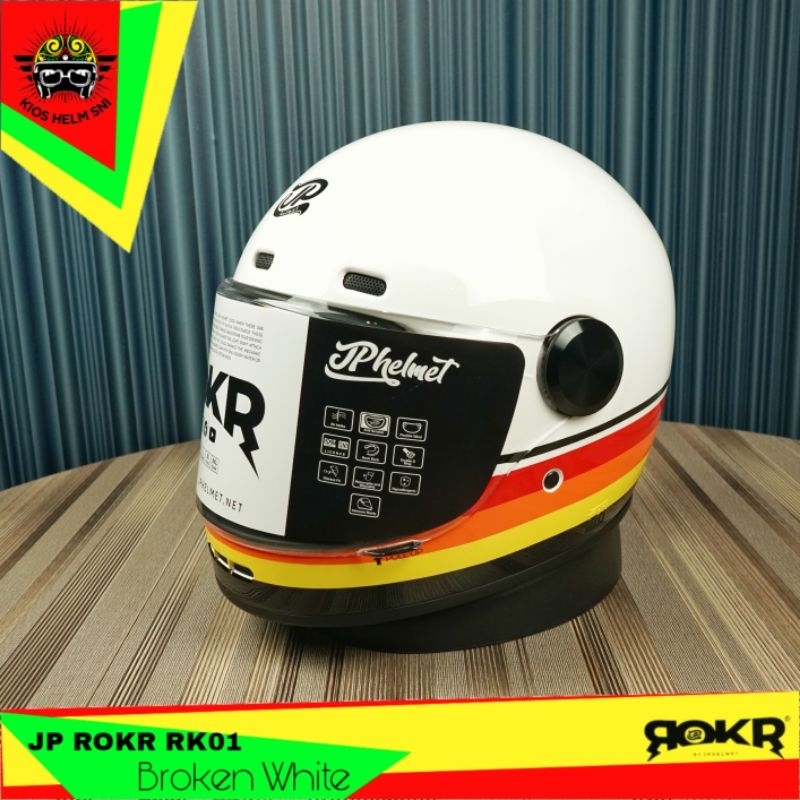 Jual JP ROKR HELM FULL FACE CLASSIC RETRO | Shopee Indonesia