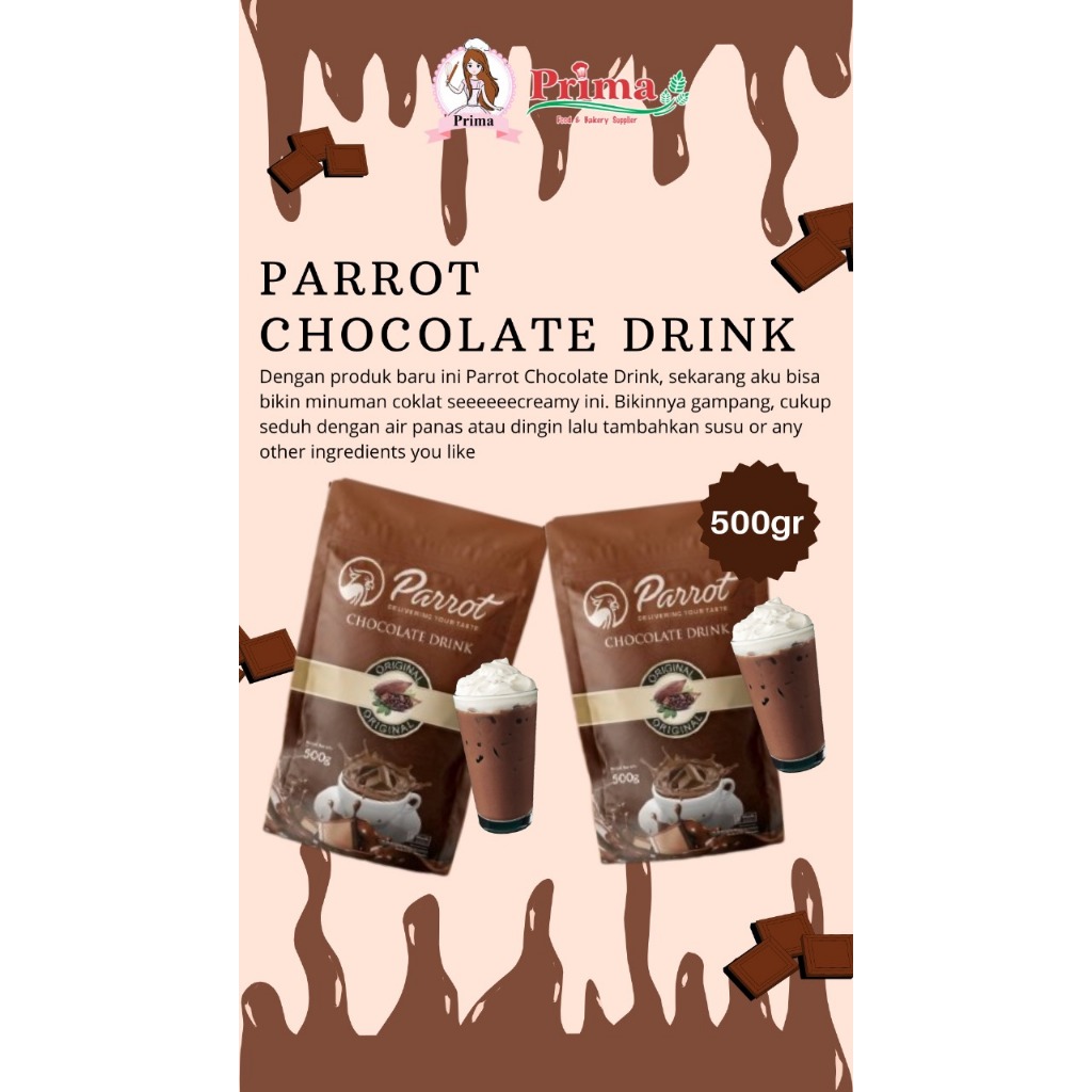 Jual Parrot chocolate drink 500gr | Shopee Indonesia