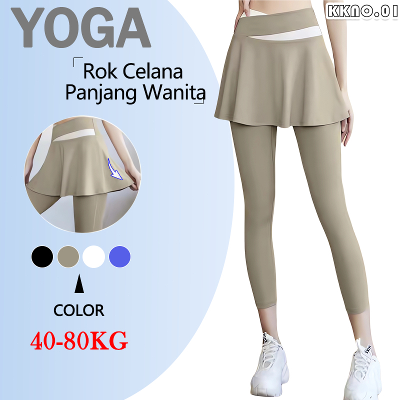 Jual Rok Legging Olahraga Wanita Jumbo High Celana Yoga Legging Panjang ...